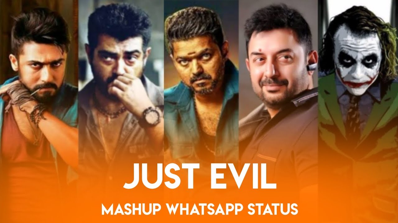 Evil Whatsapp status vide/Tamil Attitude whatsapp status video/Dhanush ...