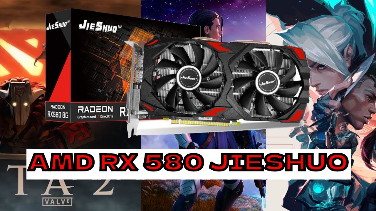UNBOXING Y PRUEBAS AMD RX 580 JIESHUO 8GB DDR5 - YouTube