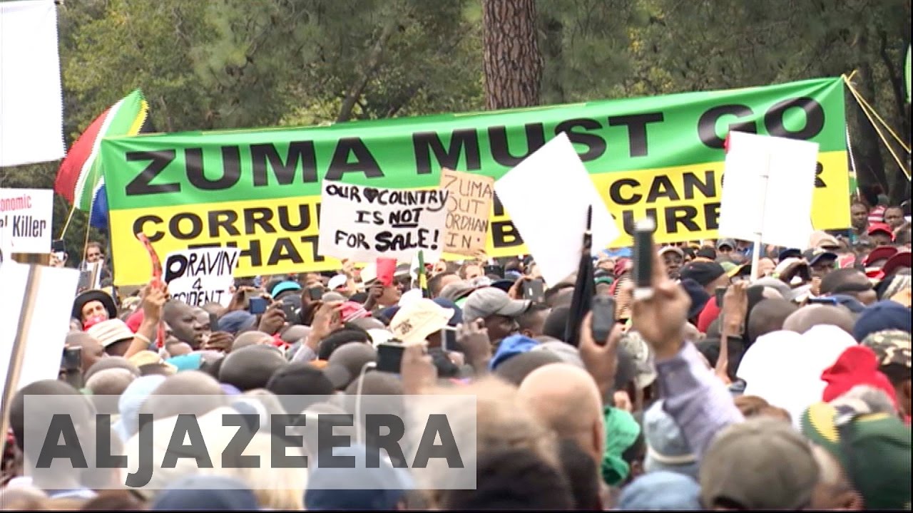 Protests against President Zuma planned in South Africa - YouTube