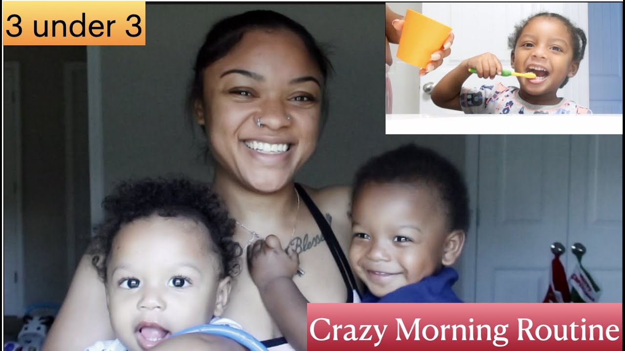 OUR CRAZY MORNING ROUTINE !! - YouTube