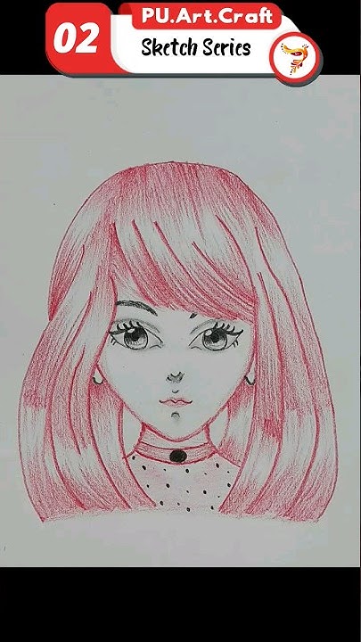 PU pink sketch | Raddish colour sketch | Pink sketch | PU Art & Craft # ...