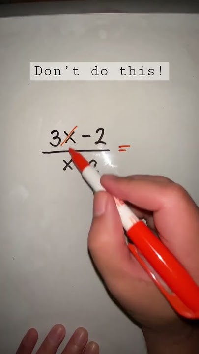 One of the Most Common Math Mistakes in Algebra - YouTube