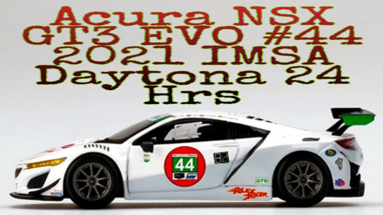 MINI GT Acura NSX GT3 EVO #44 2021 IMSA Daytona 24 Hrs / Magnus Racing ...