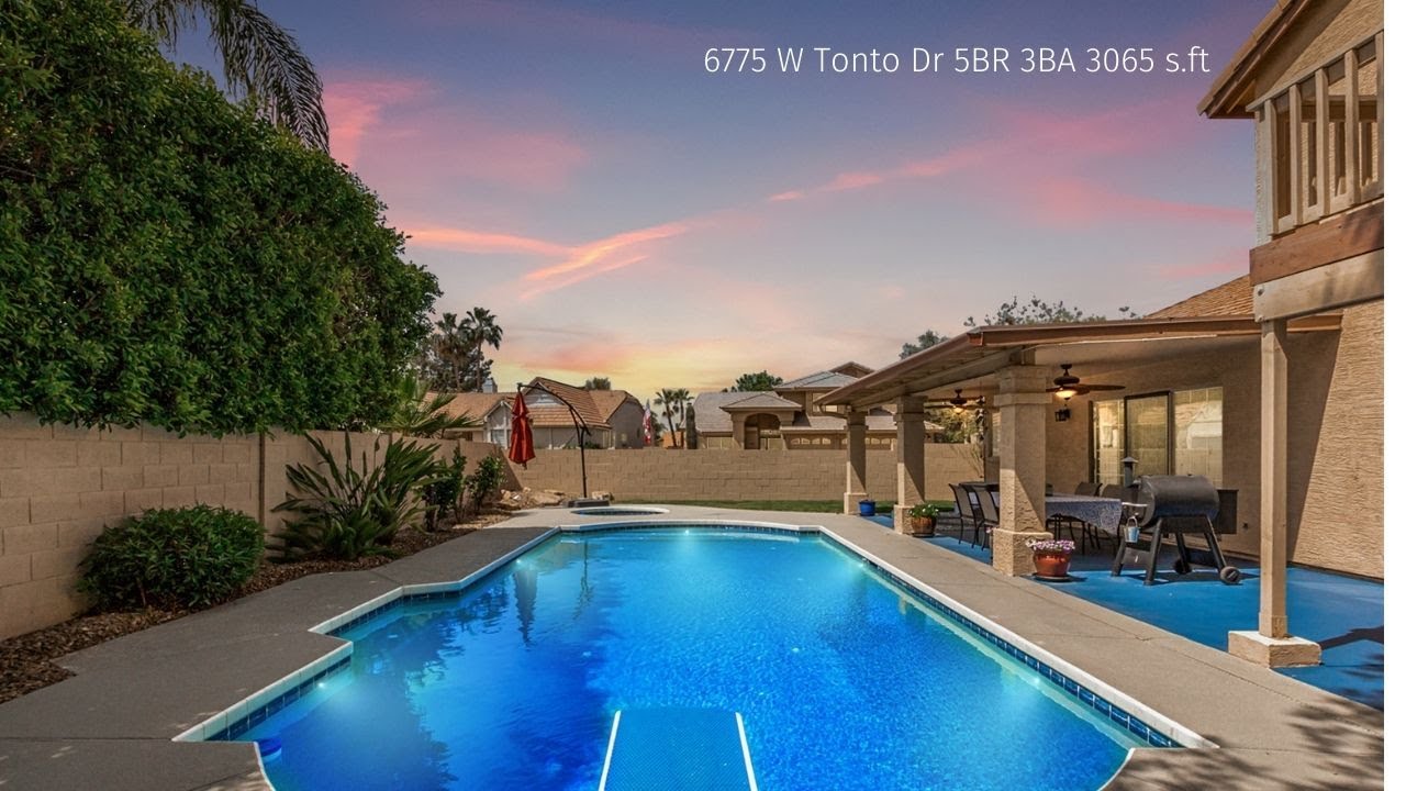 6775 W Tonto Dr - 3065 sq.ft 5BD, 3BA Tri-level w/Diving Pool - YouTube