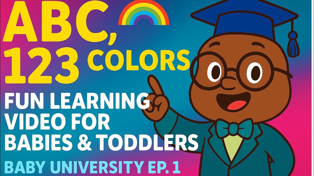 ABC, 123, Colors! 🌈 Fun Learning Video for Babies & Toddlers | Baby ...