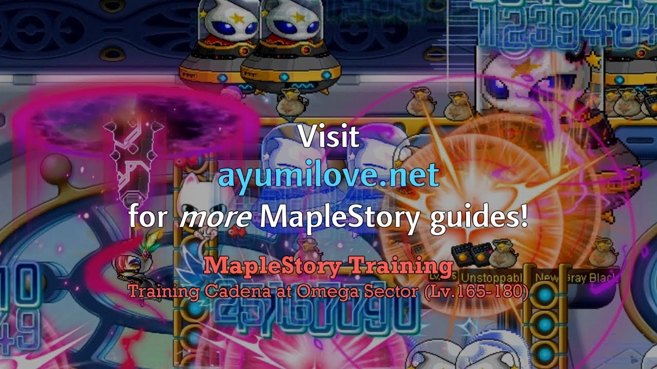 Ayumilove MapleStory Cadena Training at Omega Sector (Lv. 165-180 ...