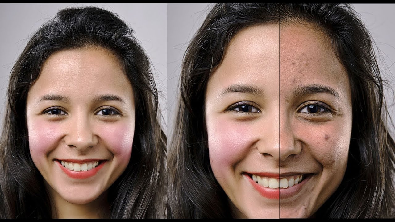 Photoshop Retouching & Makeup in 4 Steps - Photoshop CC Tutorial - YouTube