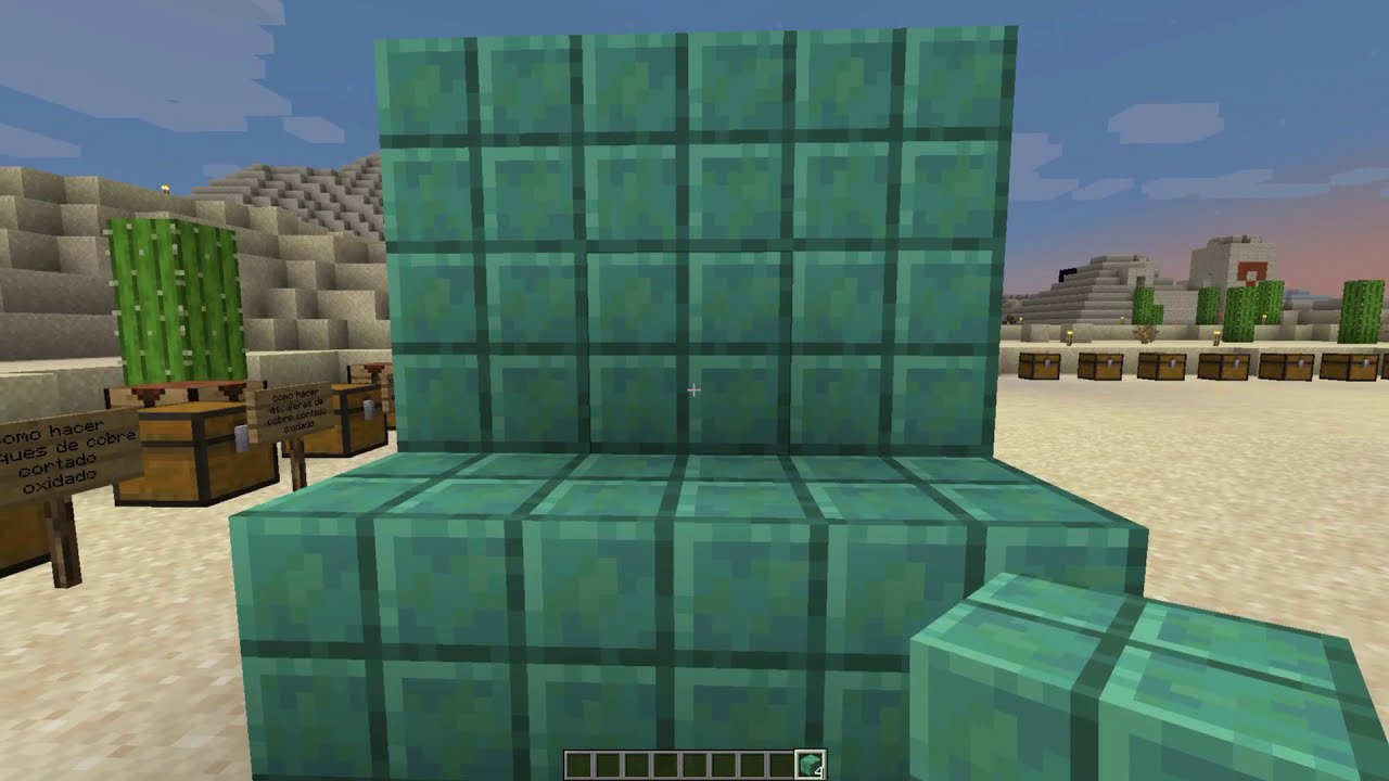 Minecraft 1.17 | Como HACER BLOQUES De COBRE CORTADO OXIDADO - YouTube