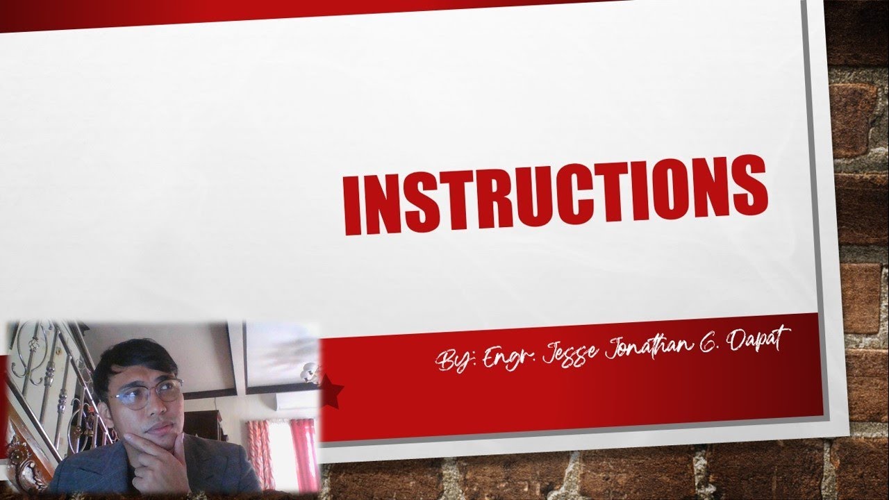 Instructions - YouTube