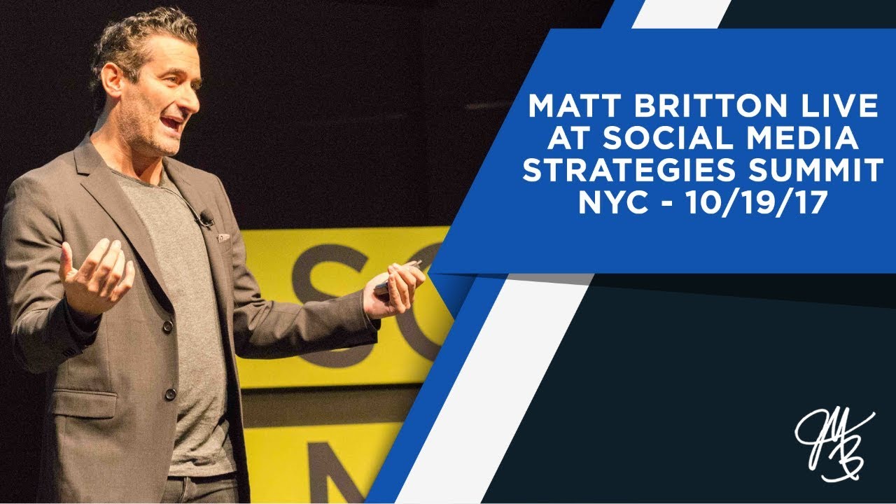 Matt Britton Live At Social Media Strategies Summit - NYC- 10/19/17 ...