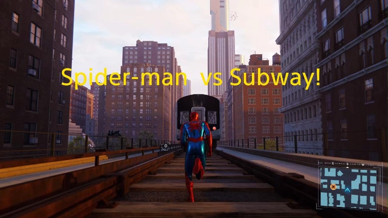 Marvel's Spider-Man Remastered Spider-man vs subway! - YouTube