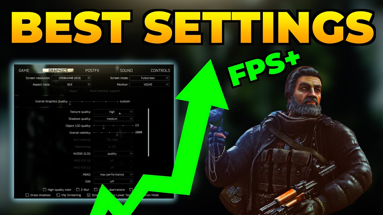 BEST TARKOV SETTINGS | VISUAL + PERFORMANCE | Patch 0.15 2024 - YouTube