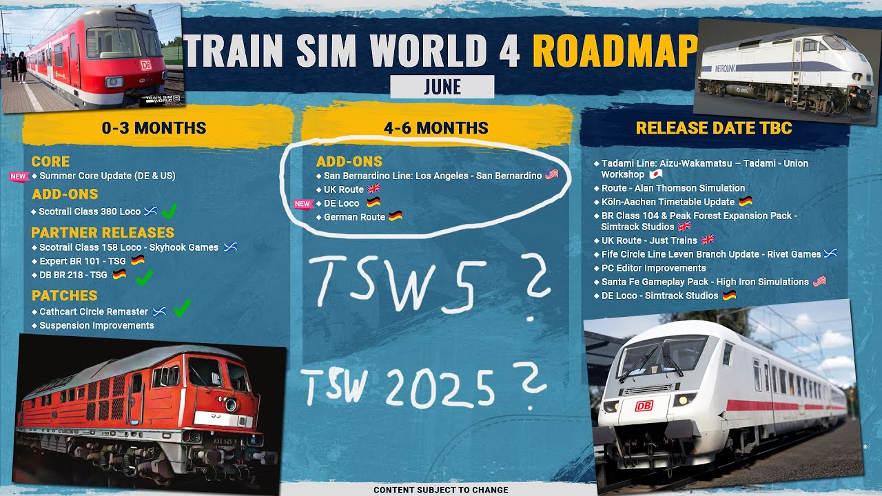 Train Sim World 4 | ICE 4? | Roadmap Juli Vorschau! | Train Sim World 5 ...