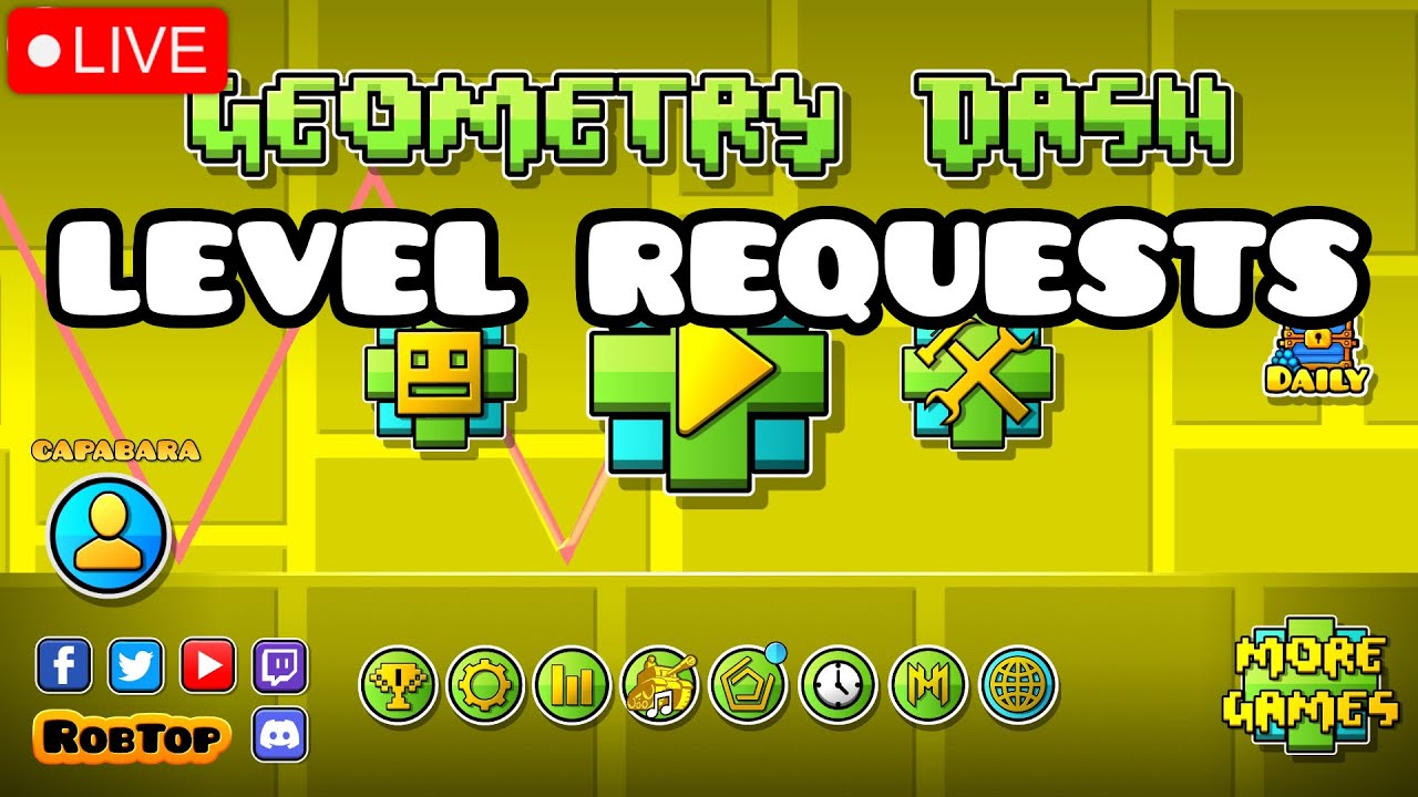 [LOQUIBOT = ON] PLAYING GD LEVEL REQUESTS - YouTube