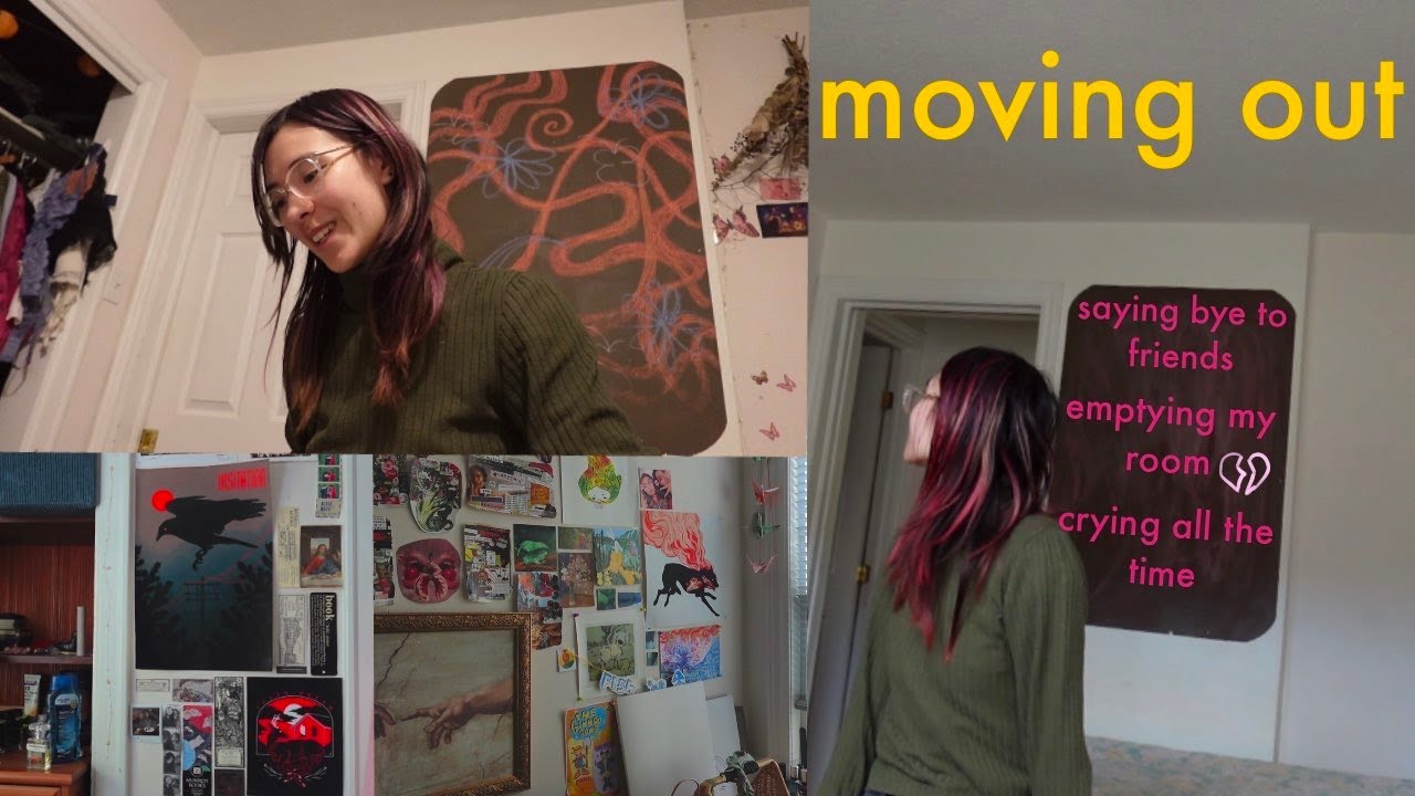 MOVING OUT OF MY STUDENT HOME ft. so much crying - YouTube