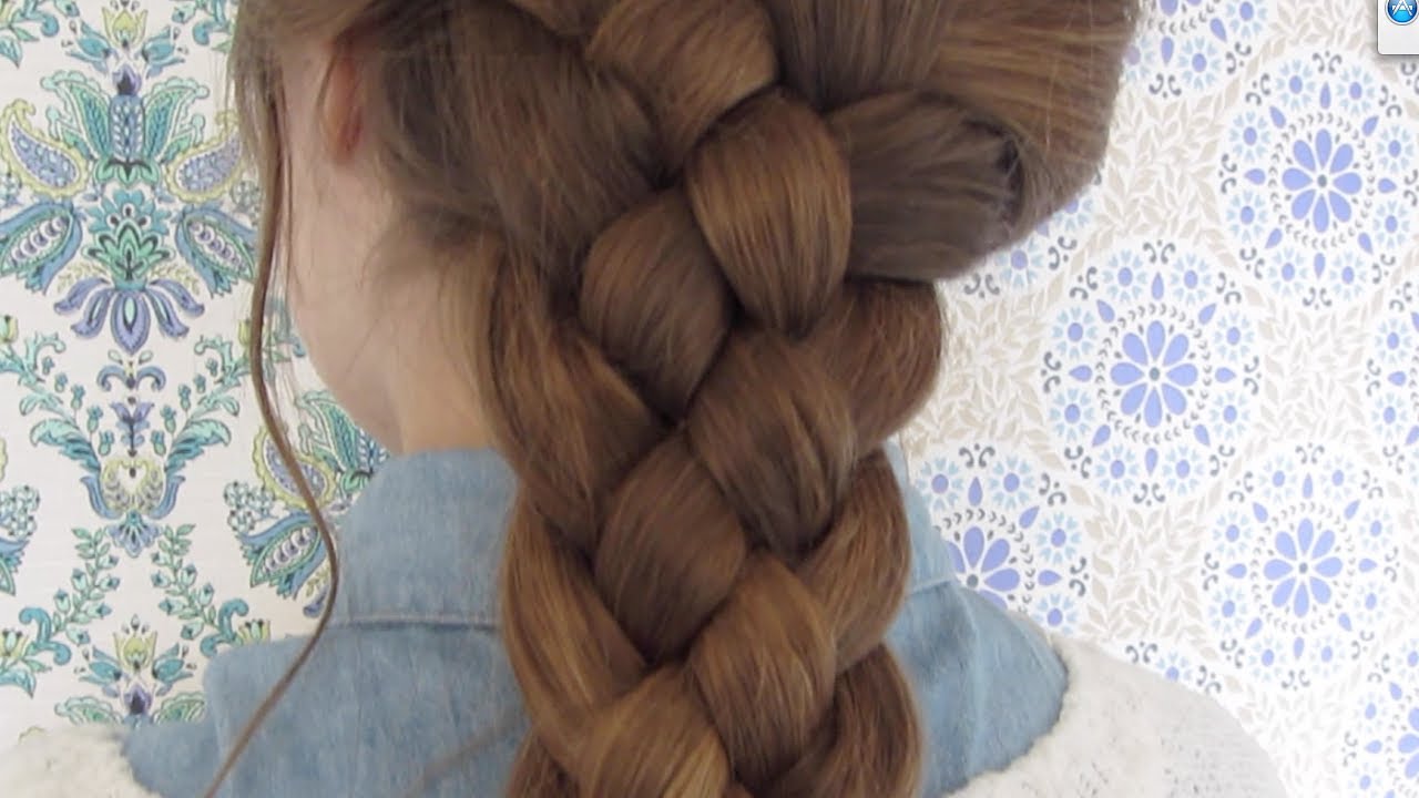 Five strand braid tutorial - HairAndNailsInspiration - YouTube