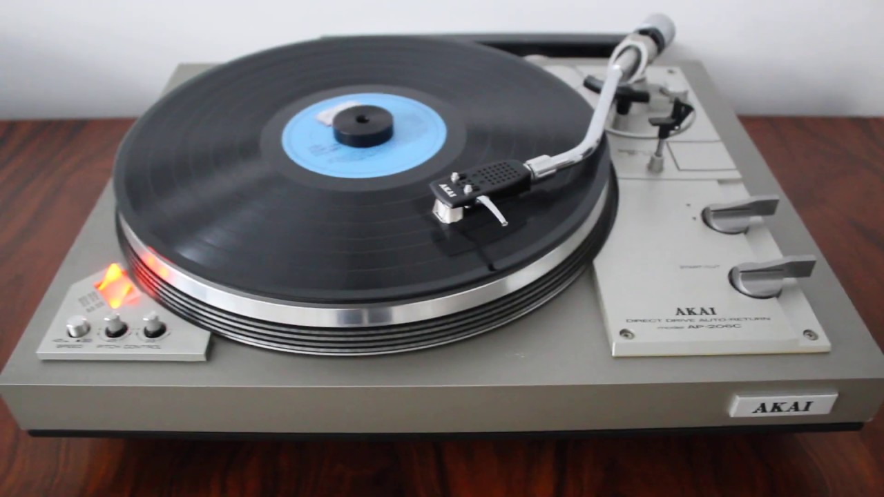 Akai AP-206C direct drive auto return turntable - YouTube