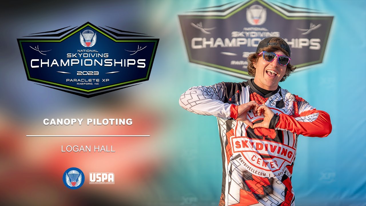 Logan Hall - 2023 USPA National Canopy Piloting Championships - YouTube