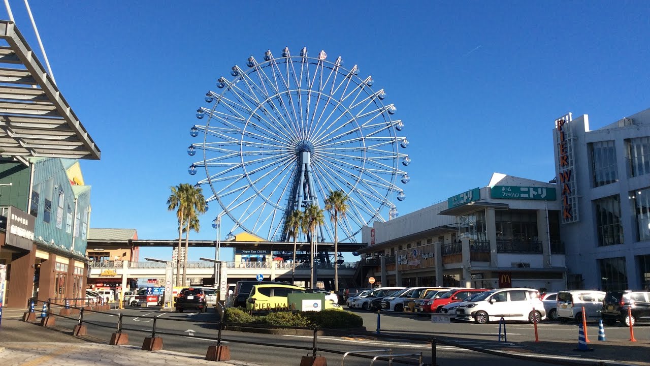 SKY WHEEL🎡 [PIER WALK] MARINOA CITY FUKUOKA ♾ ENJOY THE SEAVIEW ♾ JAPAN ...