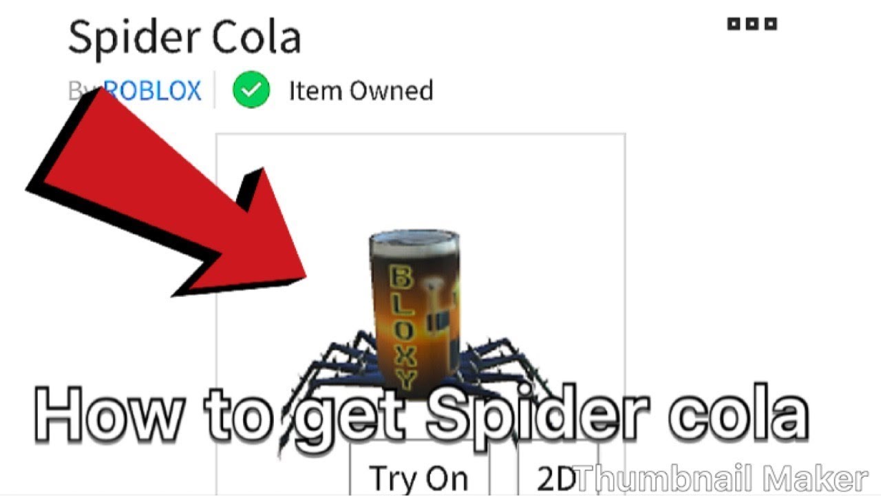NEW SECRET ROBLOX PROMO CODE: “Spider Cola” - YouTube