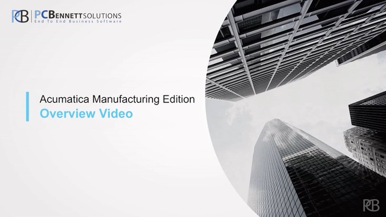 Unlock Manufacturing Potential: Introducing Acumatica Manufacturing Edition - YouTube