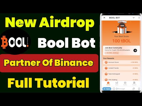 Bool Bot Airdrop | Bool Bot New Airdrop | Backed By Binance | Bool bot telegram bot - YouTube