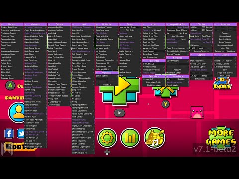 Geometry Dash | Mega Hack V7.1 REVIEW - YouTube