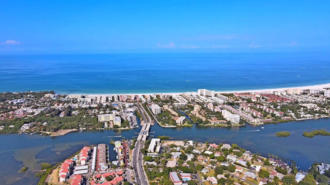 Panoramic Aerial View of entire Siesta Key ~ 4K - YouTube