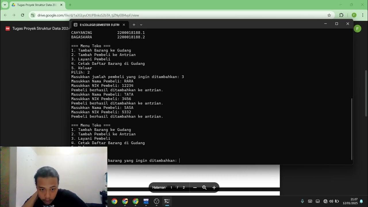 PROYEK SDATA 2024 || FARELL CAHYANING BAGASKARA || 2200018188 - YouTube