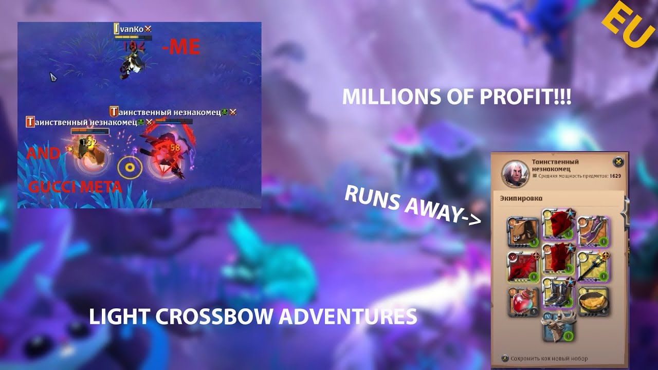 Light crossbow adventures in albion online! - YouTube