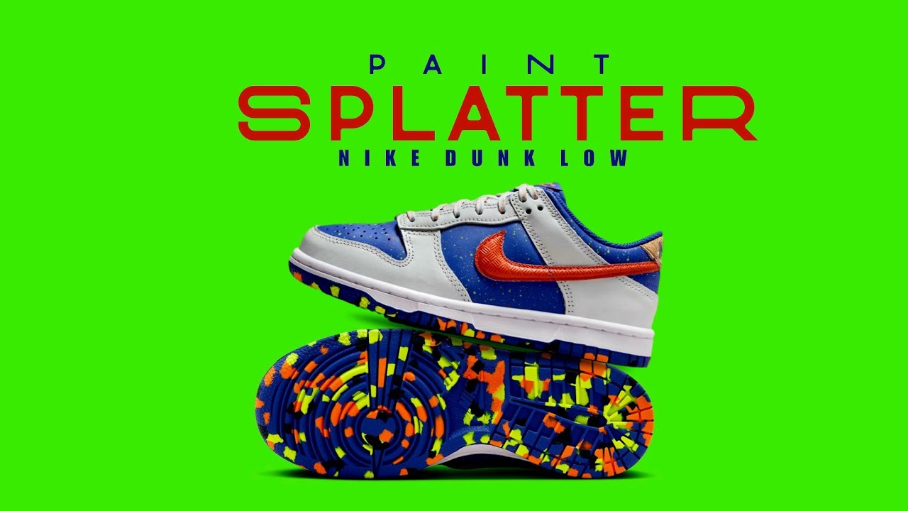 Nike Dunk Low PAINT SPLATTER 2024 DETAILED LOOK + PRICE - YouTube