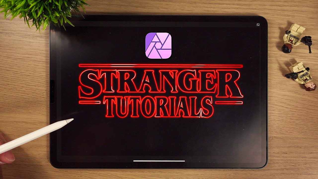 STRANGER THINGS Text Effect Logo Tutorial – Affinity Photo iPad - YouTube