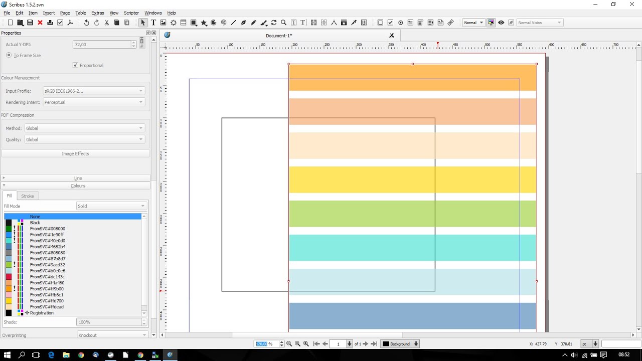 Scribus - Import vectors to create colors - tutorial - YouTube