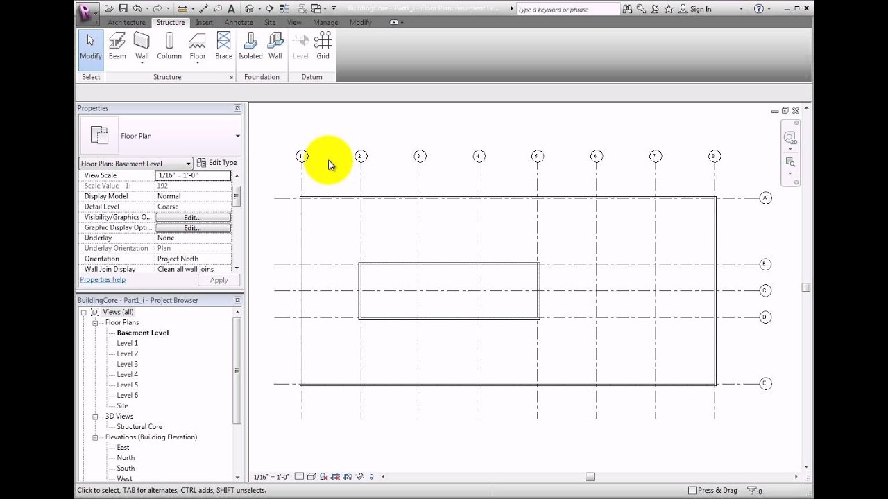 Creating Building Core Walls - YouTube