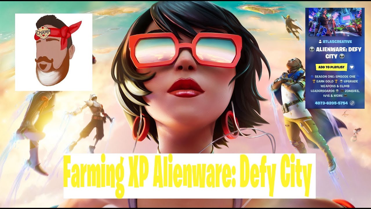 Alienware: Defy City in #fortnite Simple XP Farming - YouTube