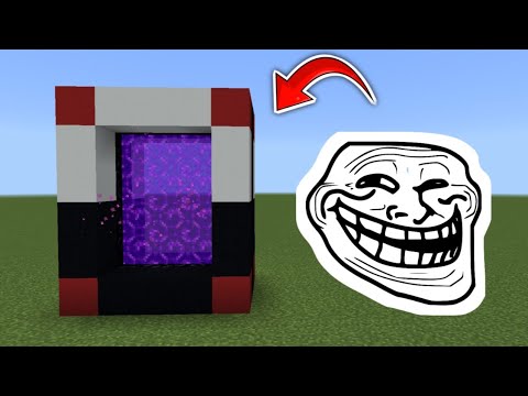 Membuat Portal TrollFace ~ Minecraft PE - YouTube