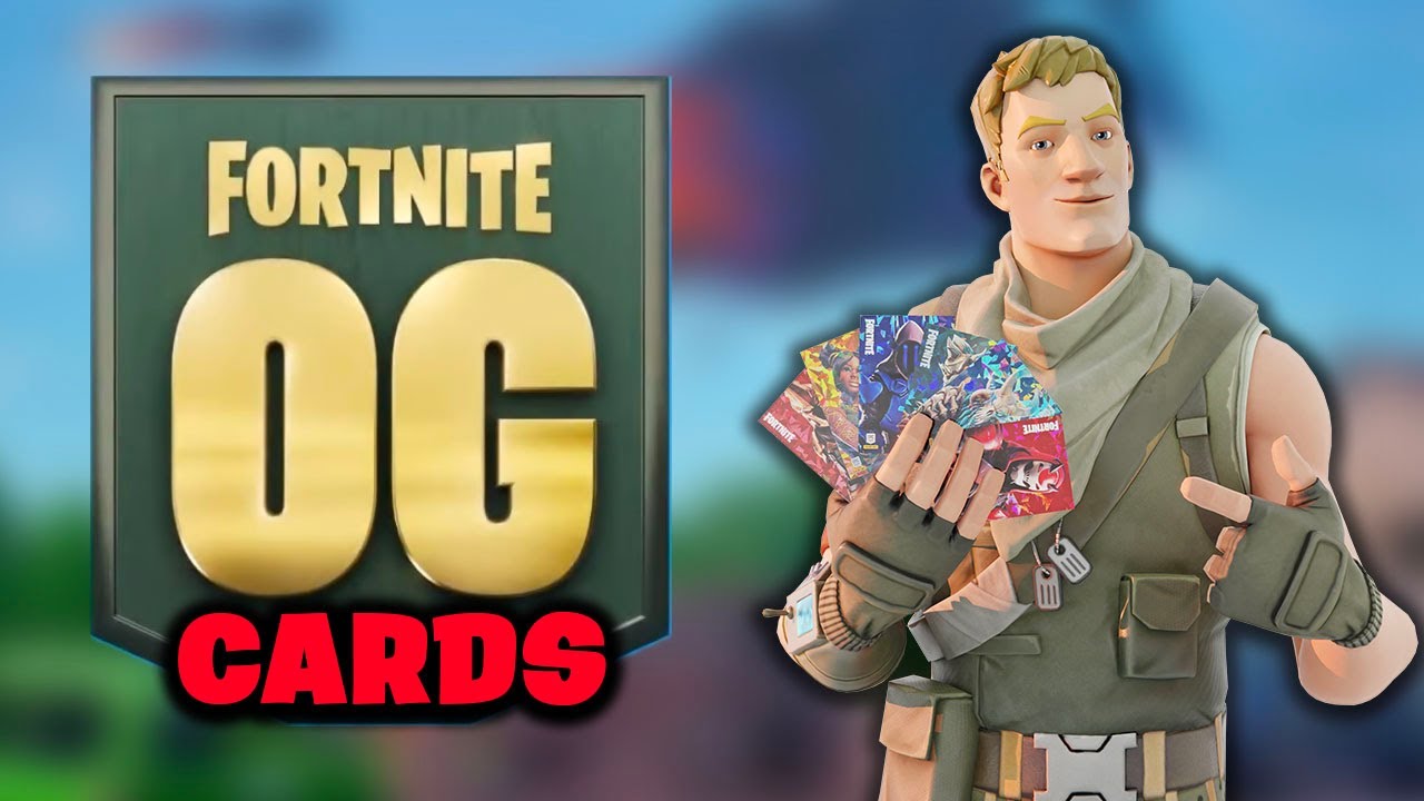 Rare Fortnite Cards for OG players - YouTube