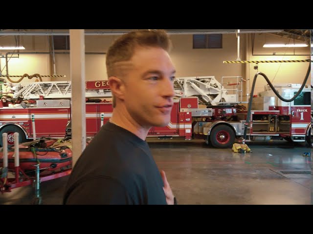 Firefighter Inside Fire