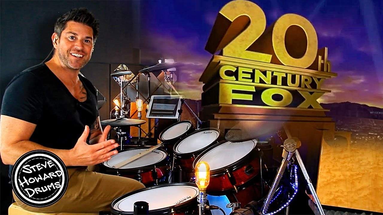 How To Play 20th Century Fox Fanfare Drum Tutorial Lesson - YouTube