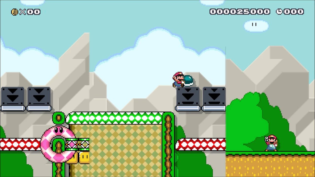 Super Mario Maker: Home of The Brave (Mid-Air Shell Jump) - YouTube