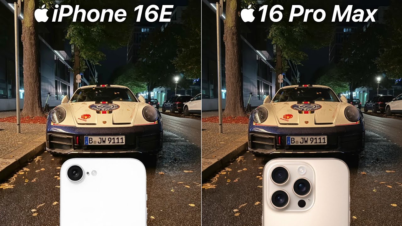 iPhone 16E VS iPhone 16 Pro Max Camera Test Comparison - YouTube