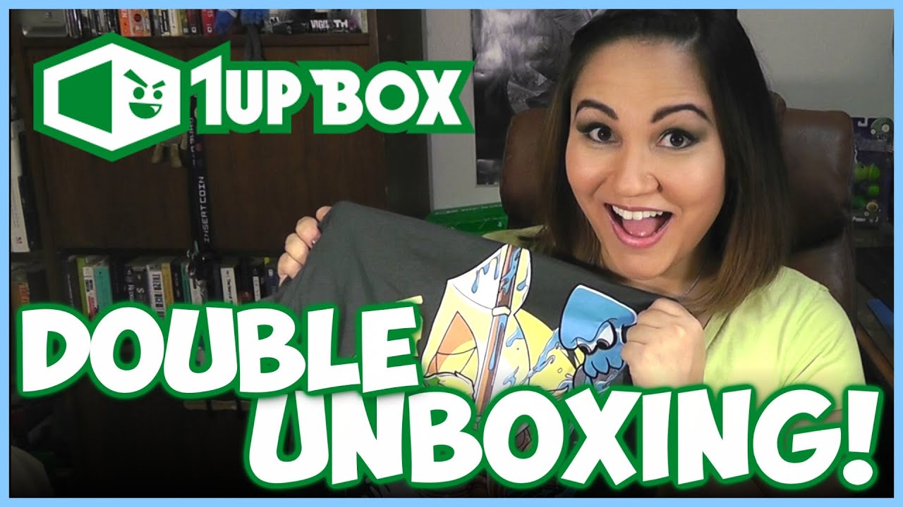 1UP BOX Double Unboxing! - August & July 2015 | StrangeLuv - YouTube