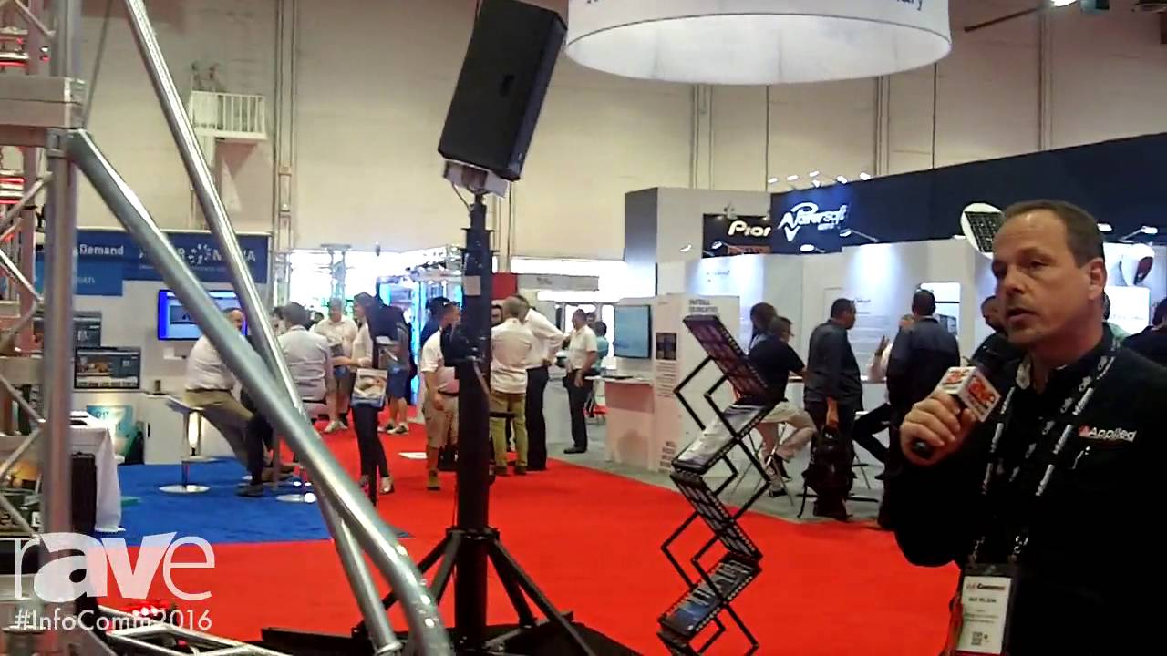 InfoComm 2016: Applied Electronics Exhibits Its Line Array Towers - YouTube