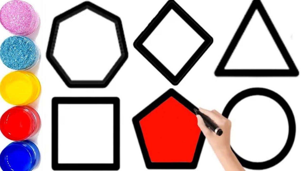 Shapes,2d shapes,new shape, Shape song/Preschool learning/nursery ...