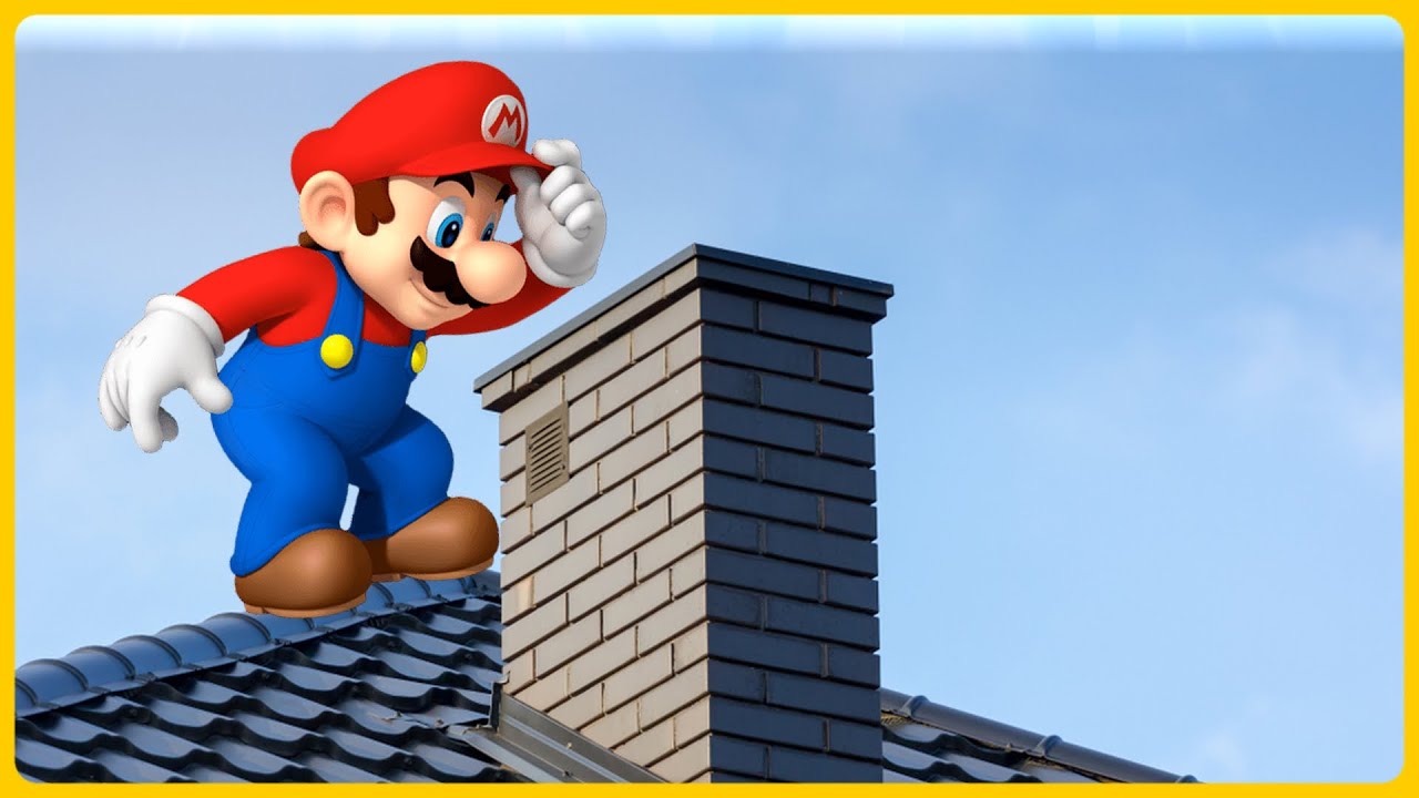 Mario GOES DOWN A CHIMNEY! - YouTube