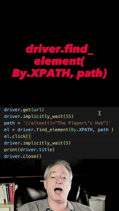 Find elements by text when web scraping with Selenium in Python #python #selenium #shorts - YouTube