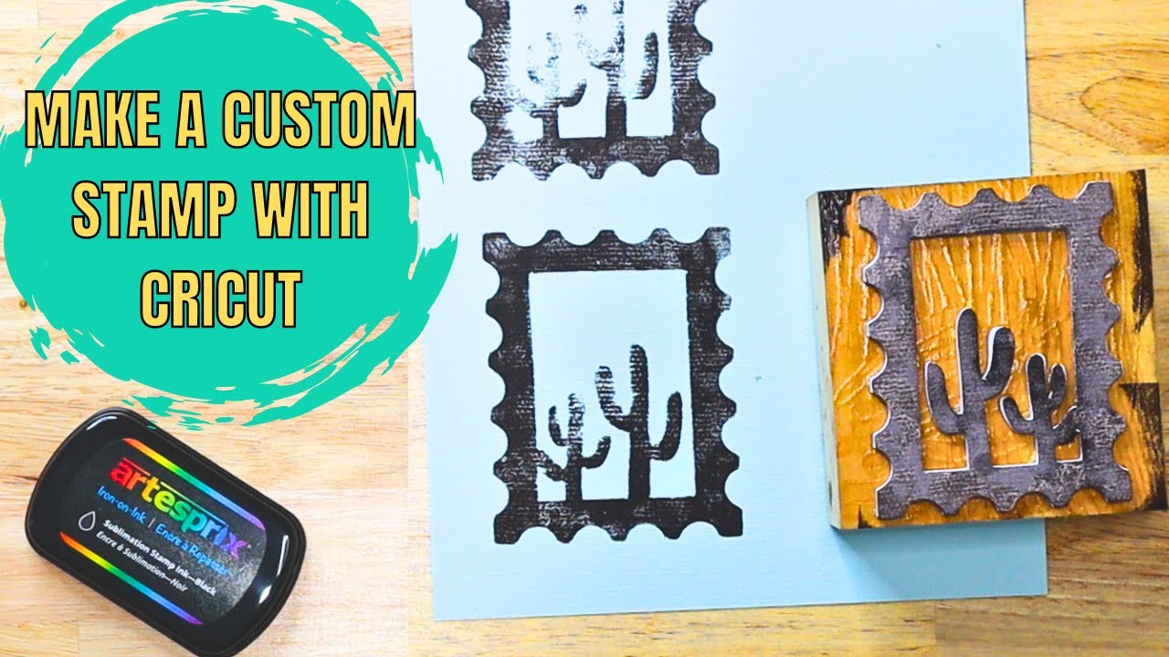 Make a custom stamp using your Cricut - YouTube
