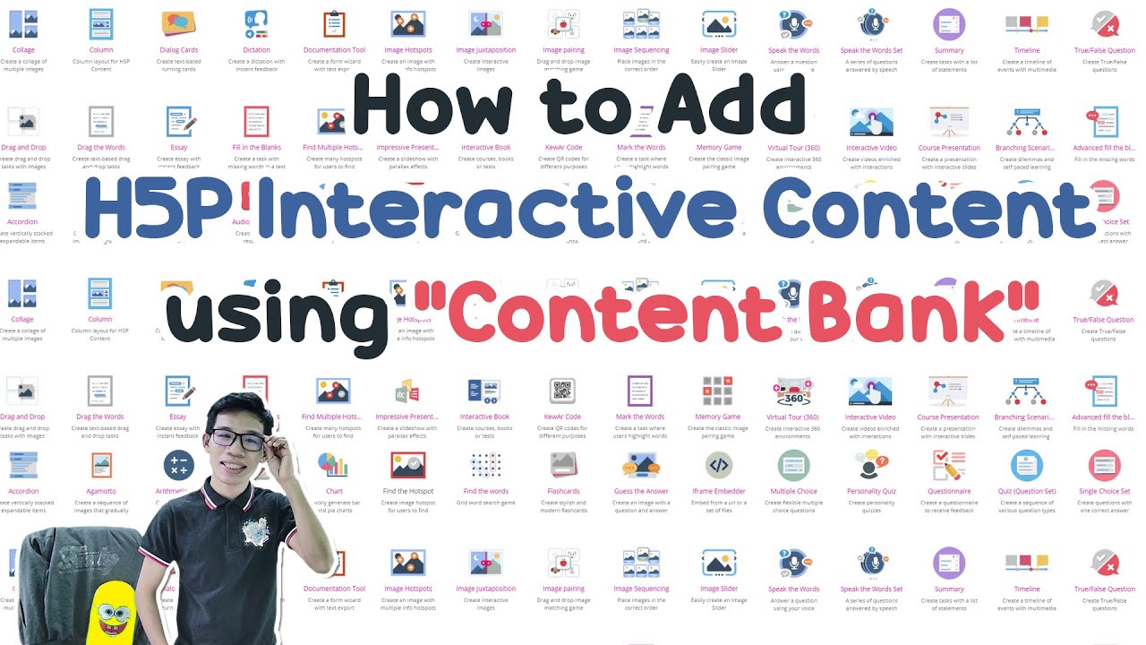 How to Add H5P Interactive Content using “Content Bank” - YouTube