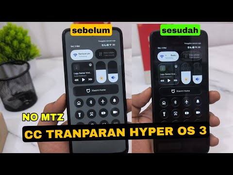 Tema kontrol center transparan hyper os 3