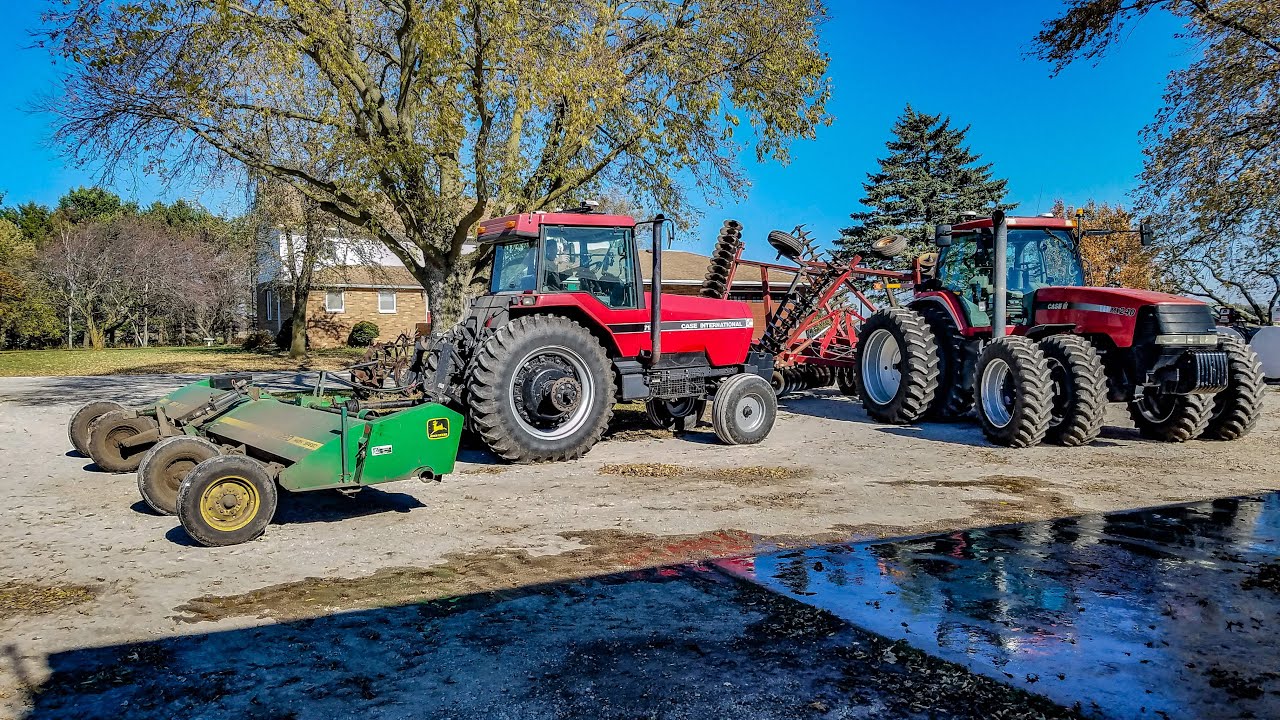Shredding & Disking Corn Stalks | Illinois Farm Vlog #24 - YouTube